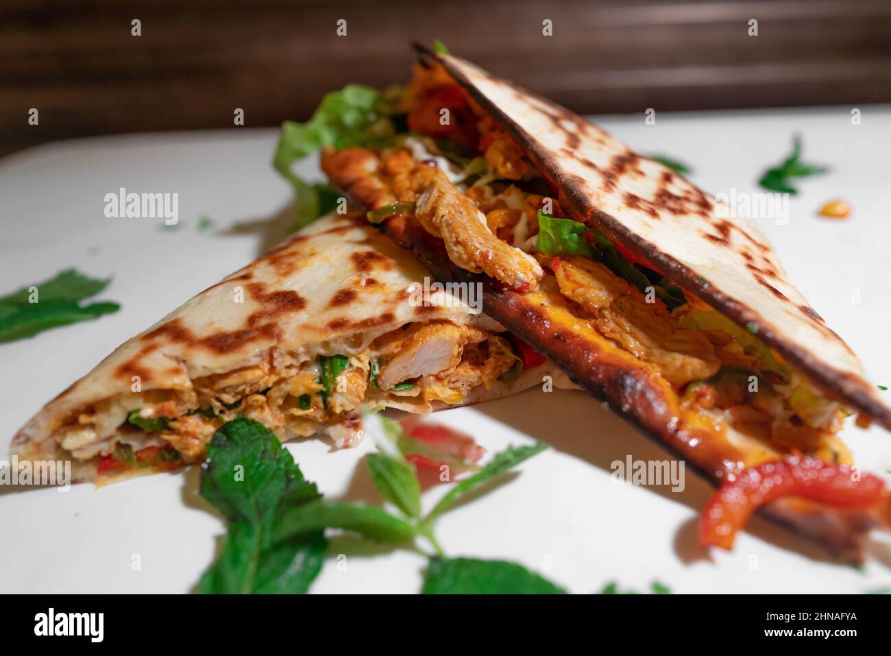 Lebanese Middle Eastern Manakish, Freshly baked Flatbread of cheese ...