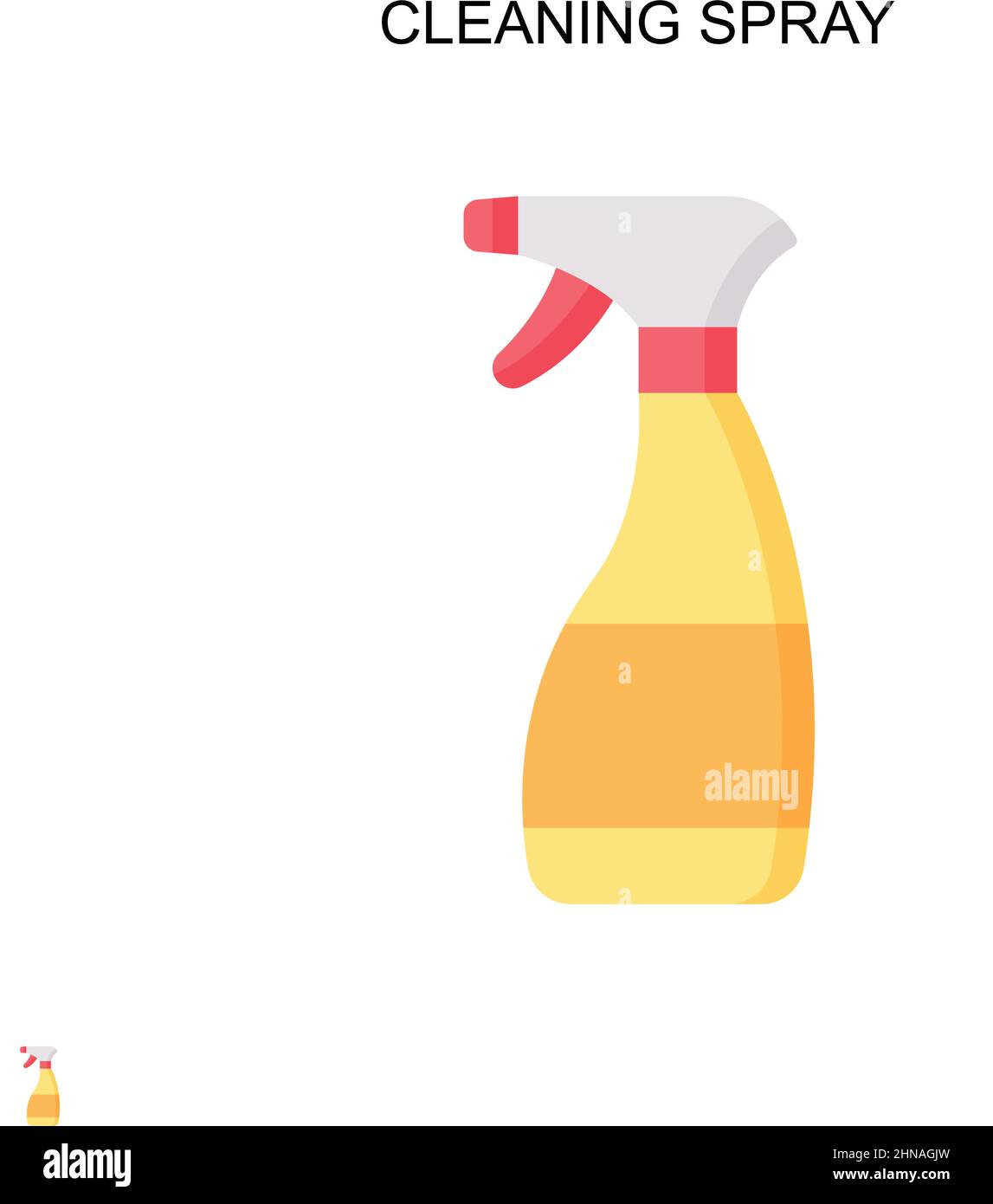 Cleaning spray Simple vector icon. Illustration symbol design template ...