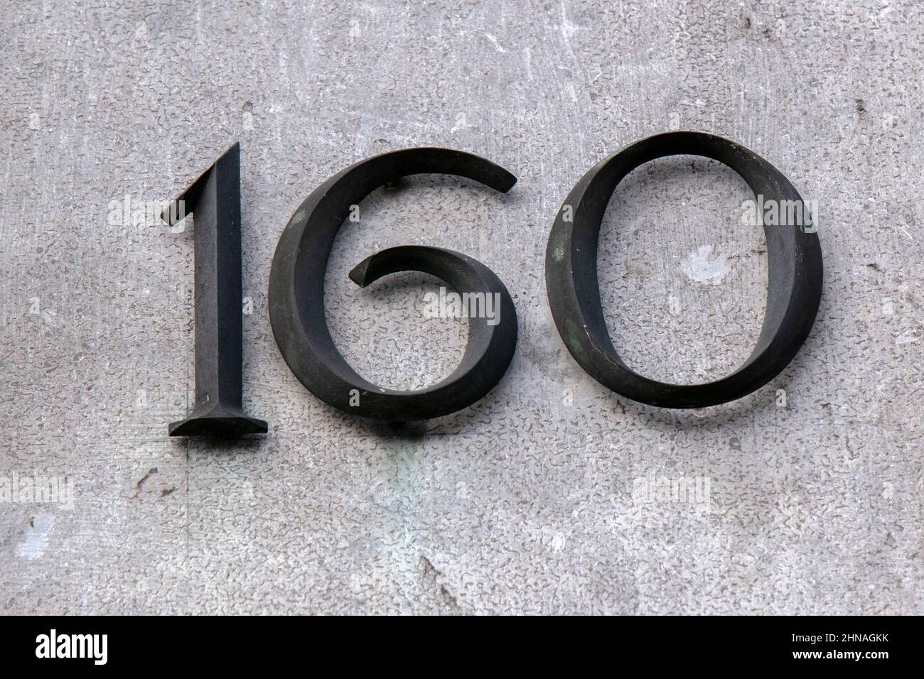 Close Up House Number 160 At Amsterdam Teh Netherlands 8-2-2022 Stock ...