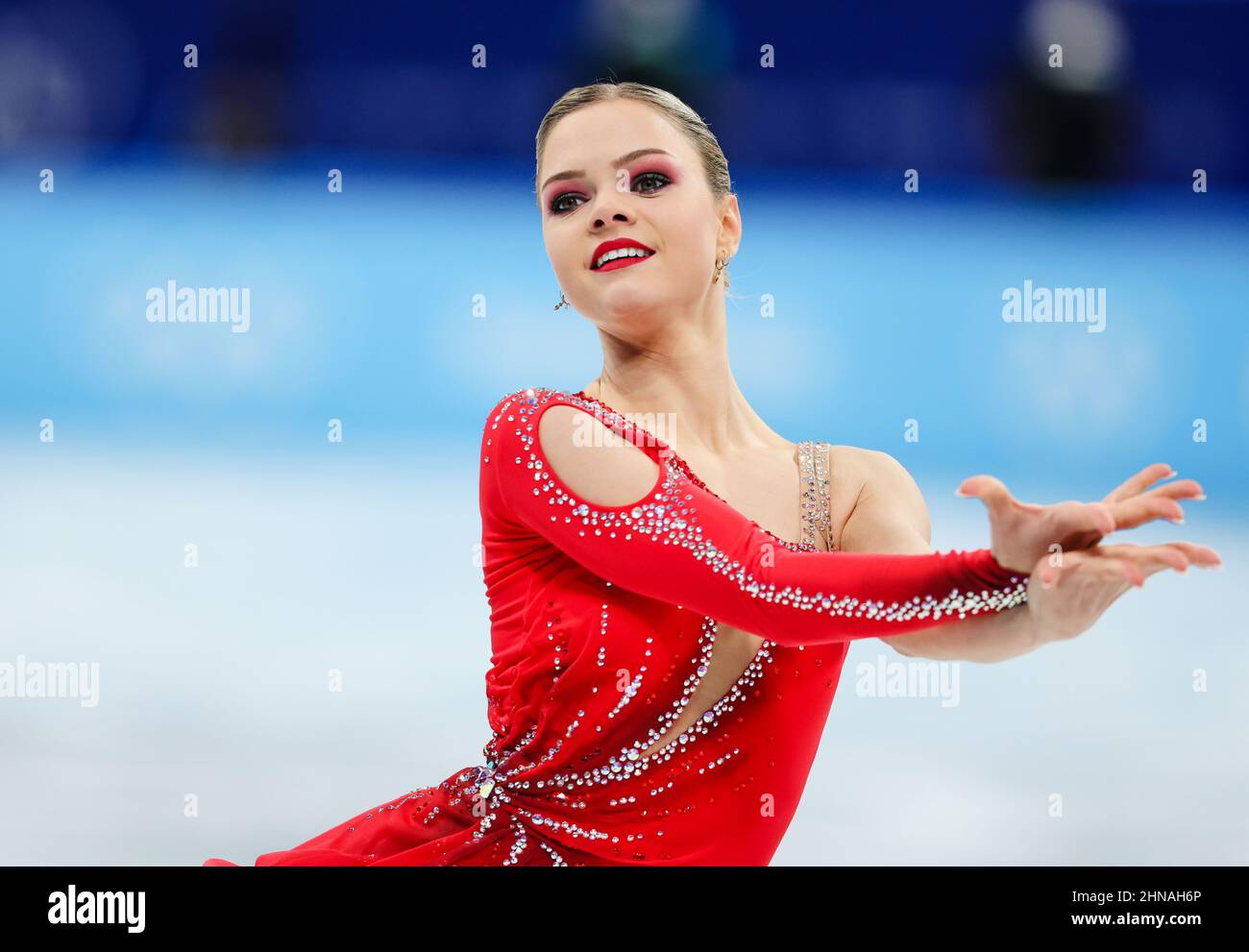 Beijing, China. 15th Feb, 2022. Loena Hendrickx of Belgium performs ...
