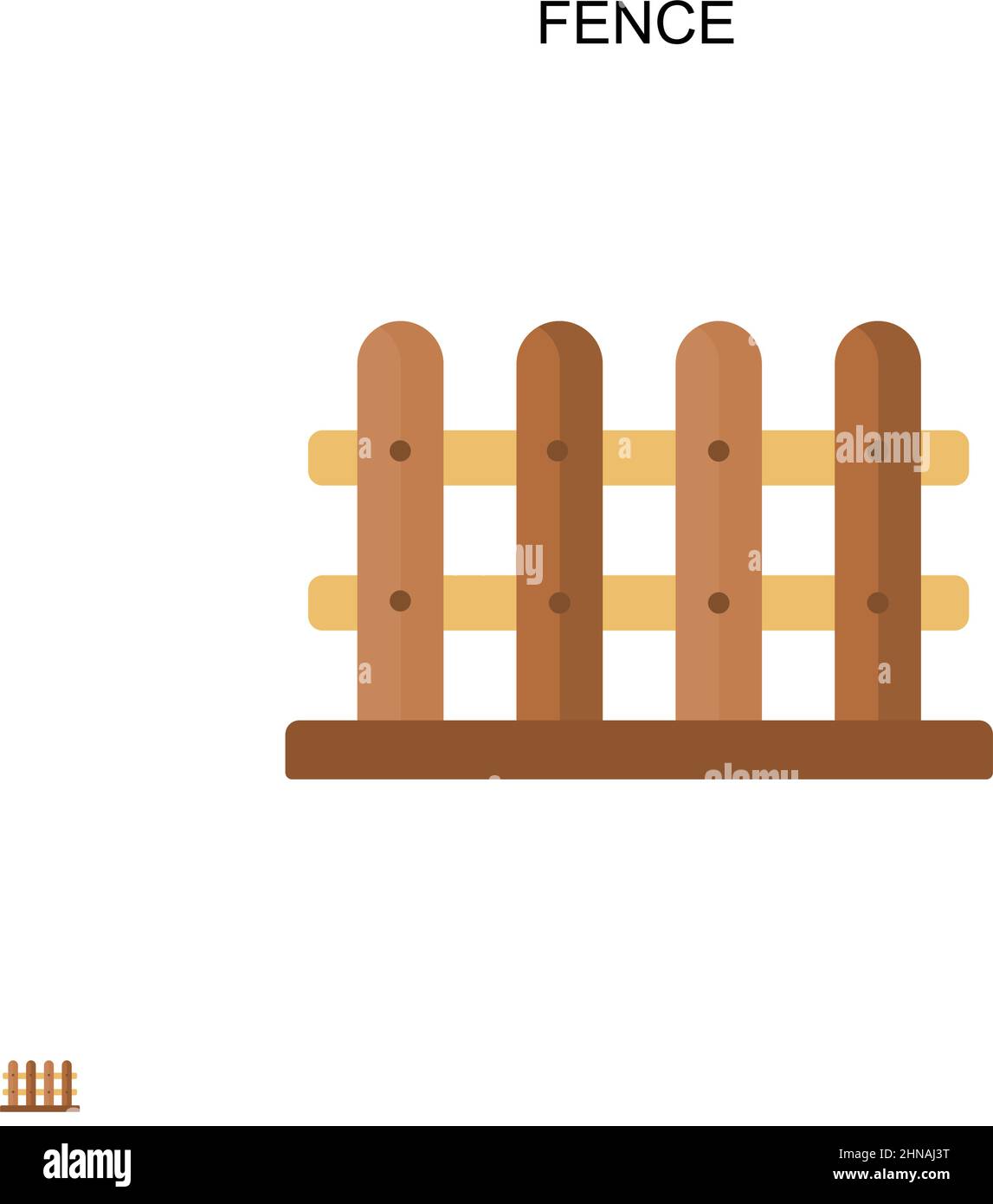 Fence Simple vector icon. Illustration symbol design template for web ...