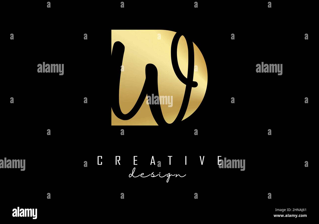 W d letters Stock Vector Images - Alamy