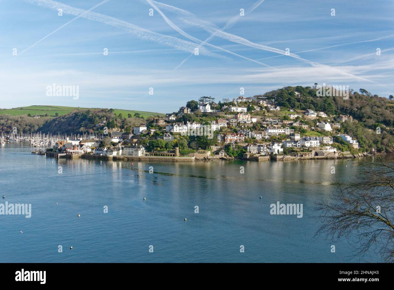 View of Kingswear from Dartmouth in Devon Stock Photo - Alamy