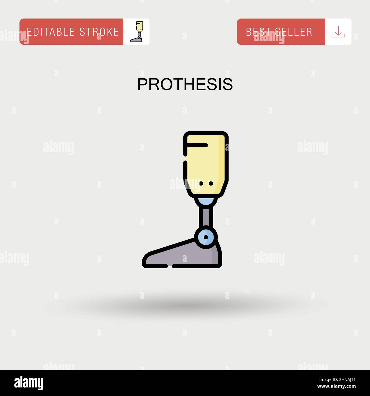 Prothesis Simple vector icon Stock Vector Image & Art - Alamy