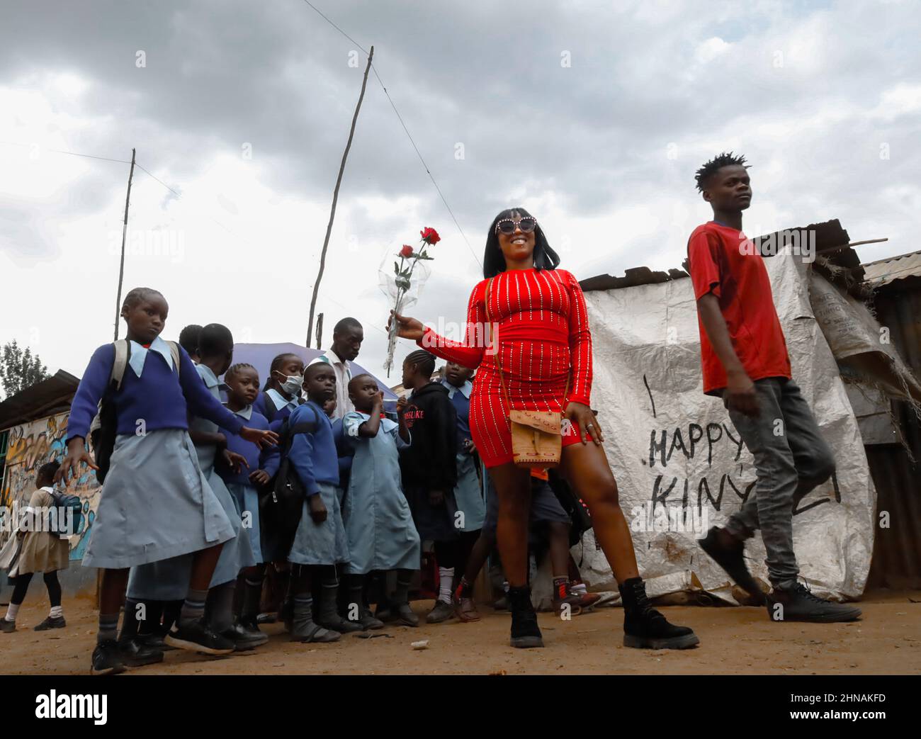 Nairobi, Kenya. 14th Feb, 2022. Shariffa Wamboi an upcoming socialite ...