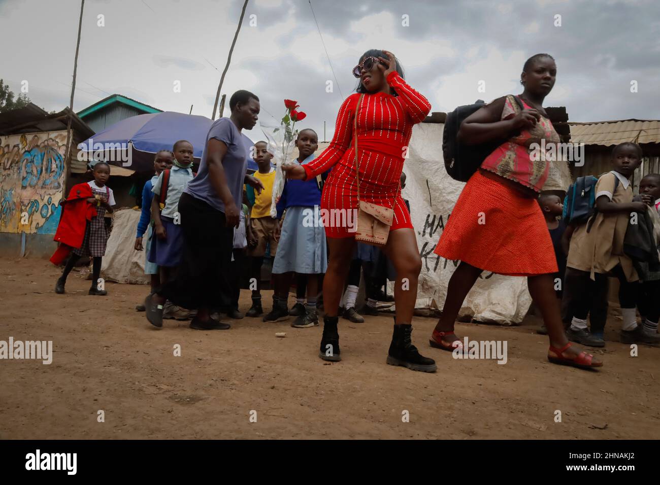 Nairobi, Kenya. 14th Feb, 2022. Shariffa Wamboi an upcoming socialite ...