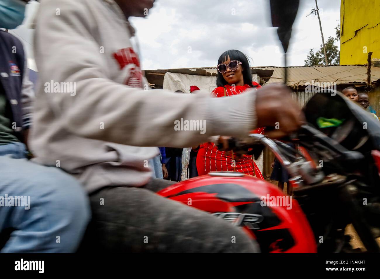 Nairobi, Kenya. 14th Feb, 2022. Shariffa Wamboi an upcoming socialite ...