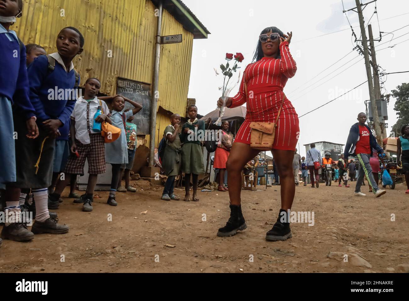 Nairobi, Kenya. 14th Feb, 2022. Shariffa Wamboi an upcoming socialite ...