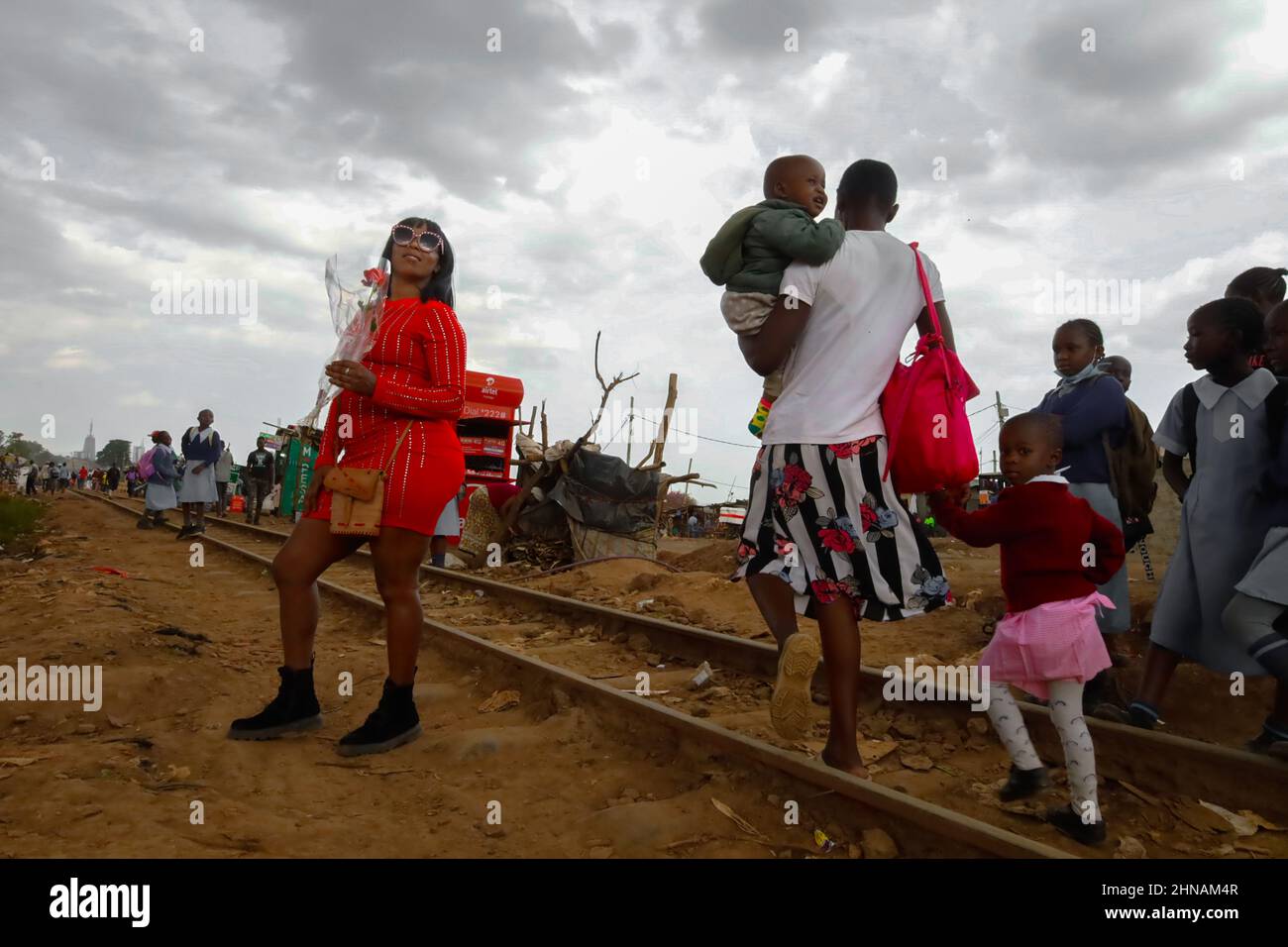 Nairobi, Kenya. 14th Feb, 2022. Shariffa Wamboi an upcoming socialite ...
