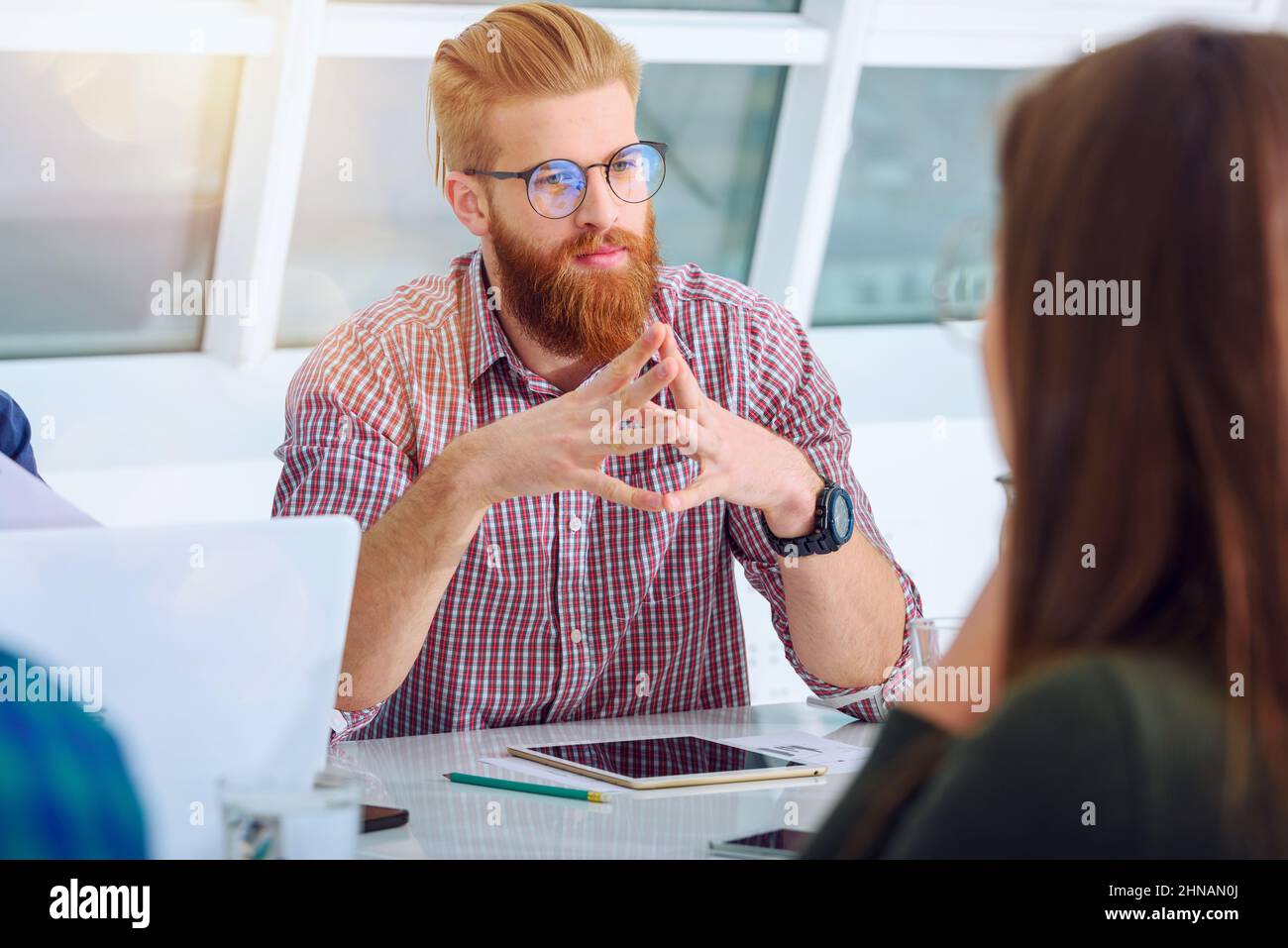 Business people that work together in office as teamwork and partner Stock Photo - Alamy