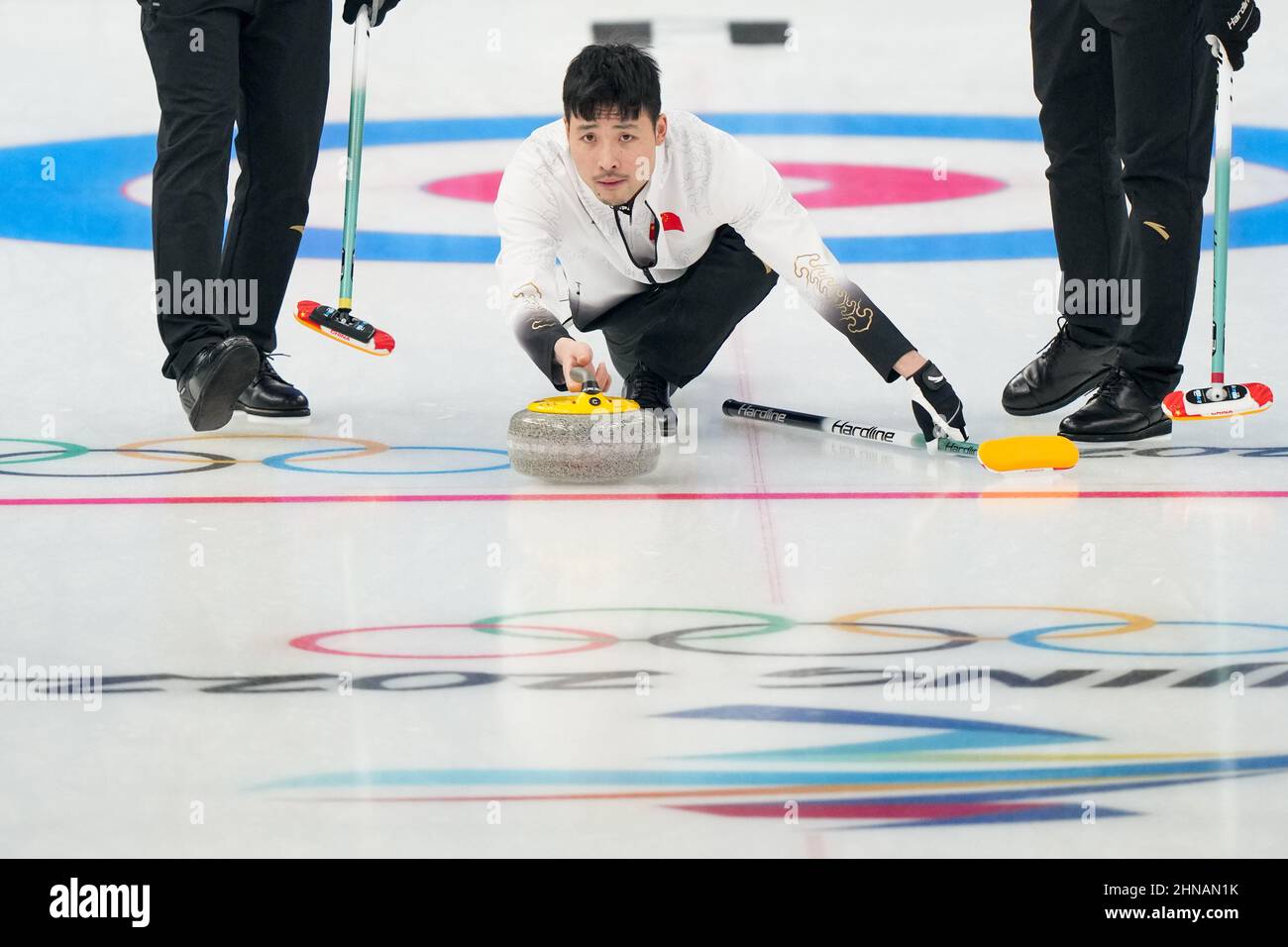 Beijing, China. 15th Feb, 2022. Zou Qiang of China competes during the ...