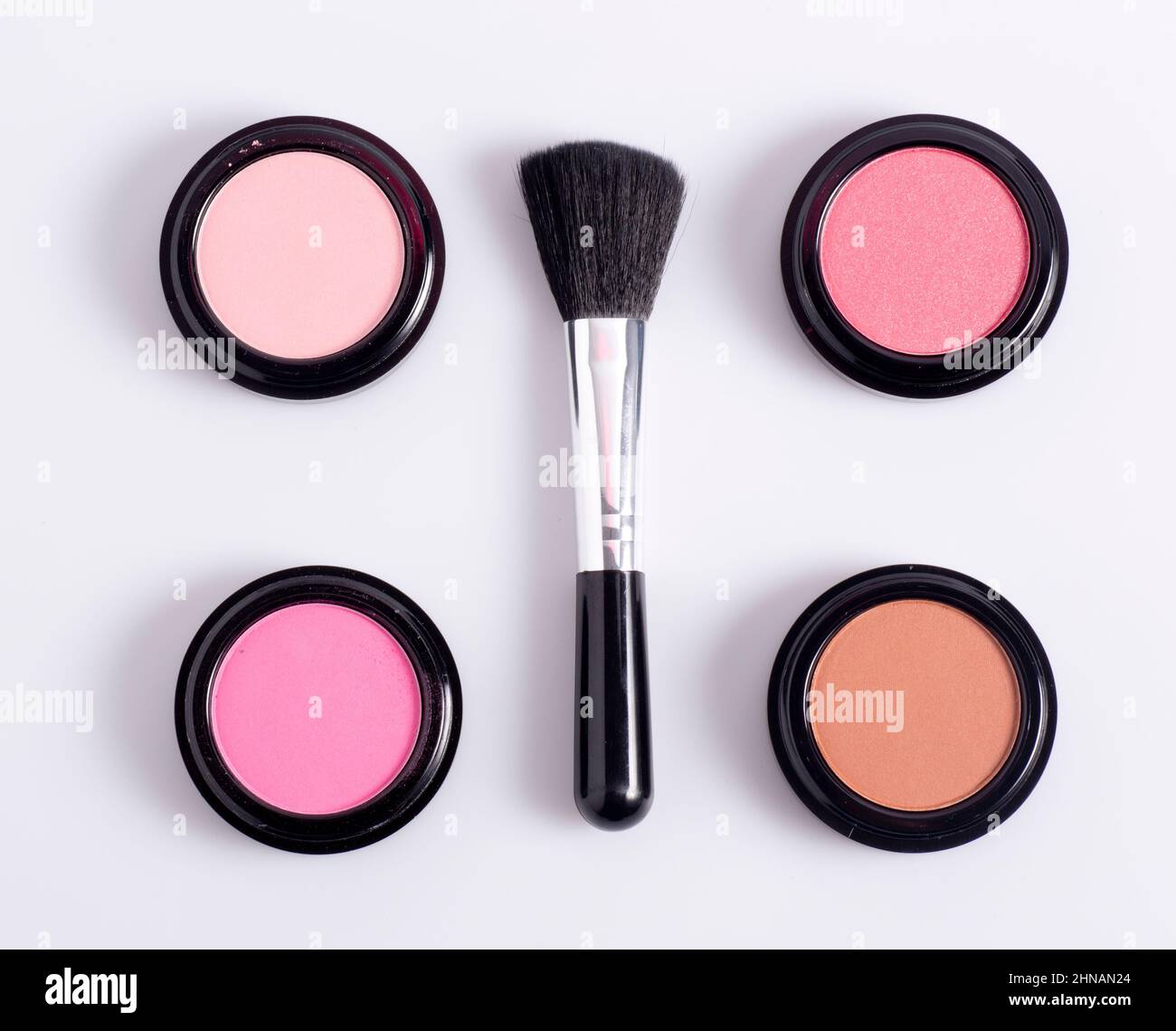 makeup of different colors of women for the face Stock Photo - Alamy
