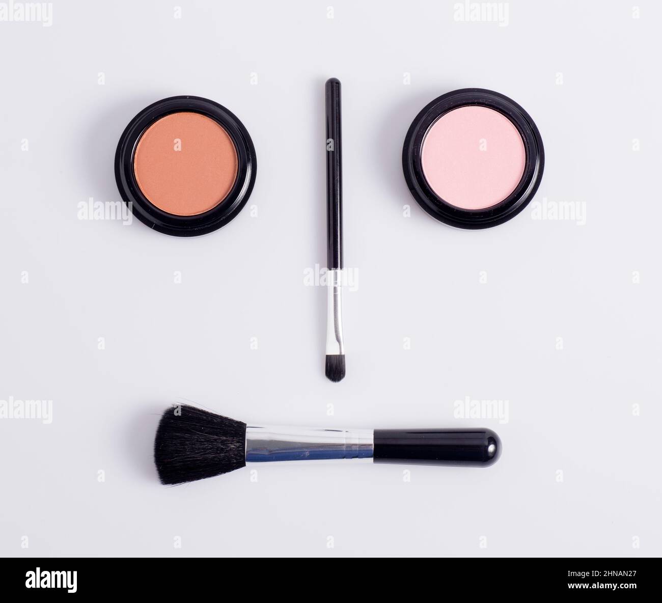 makeup of different colors of women for the face Stock Photo - Alamy