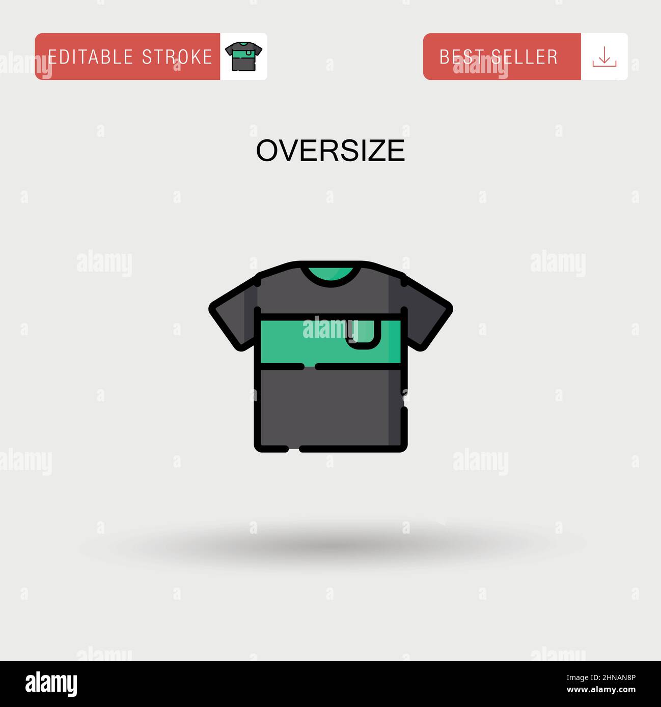 Oversize Simple vector icon Stock Vector Image & Art - Alamy