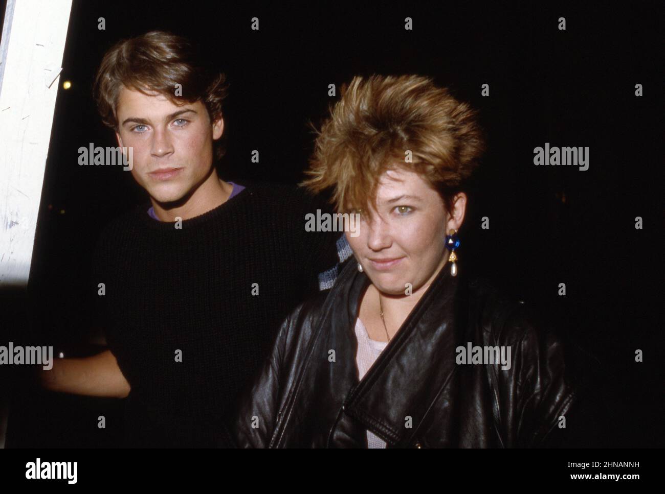 Rob Lowe and Kathy Valentine Circa 1980's Credit: Ralph Dominguez ...