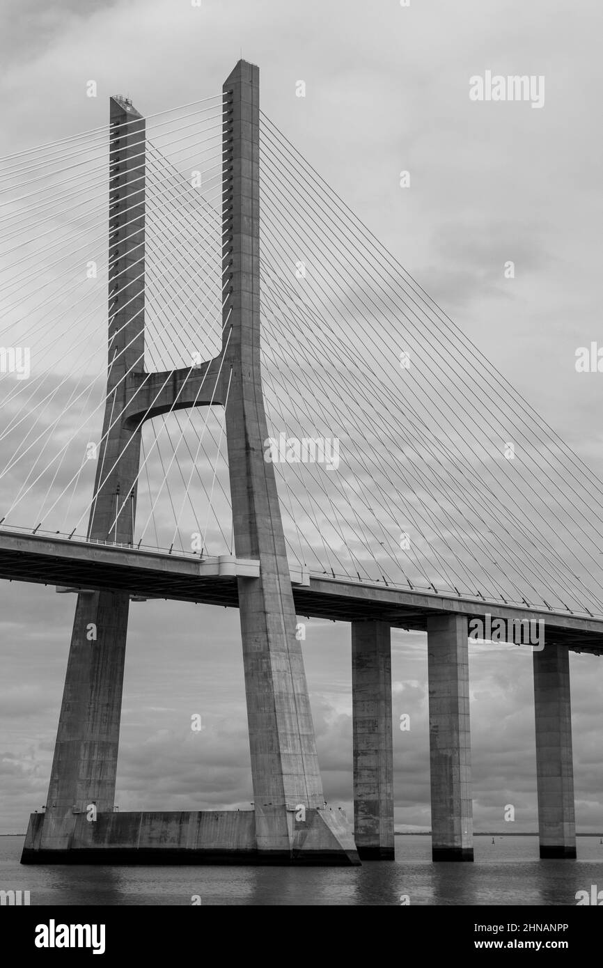 The Longest Bridge in Europe - Vasco da Gama bridge in Lisbon, Ponte ...