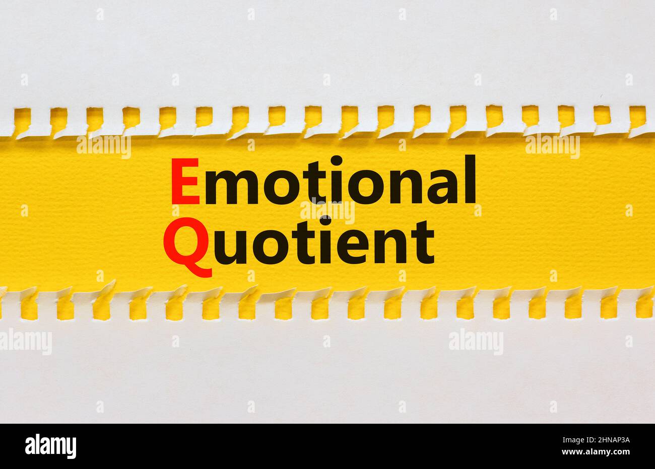 EQ emotional quotient symbol. Concept words EQ emotional quotient on ...