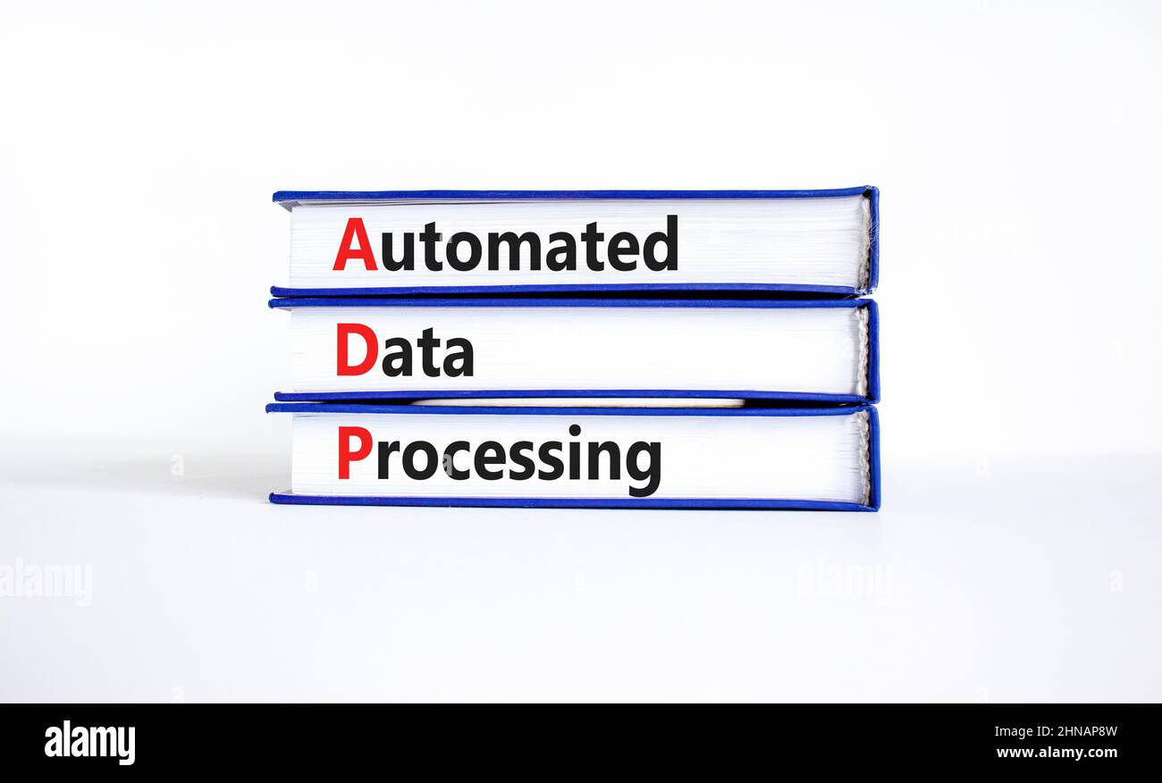 ADP automated data processing symbol. Concept words ADP automated data ...