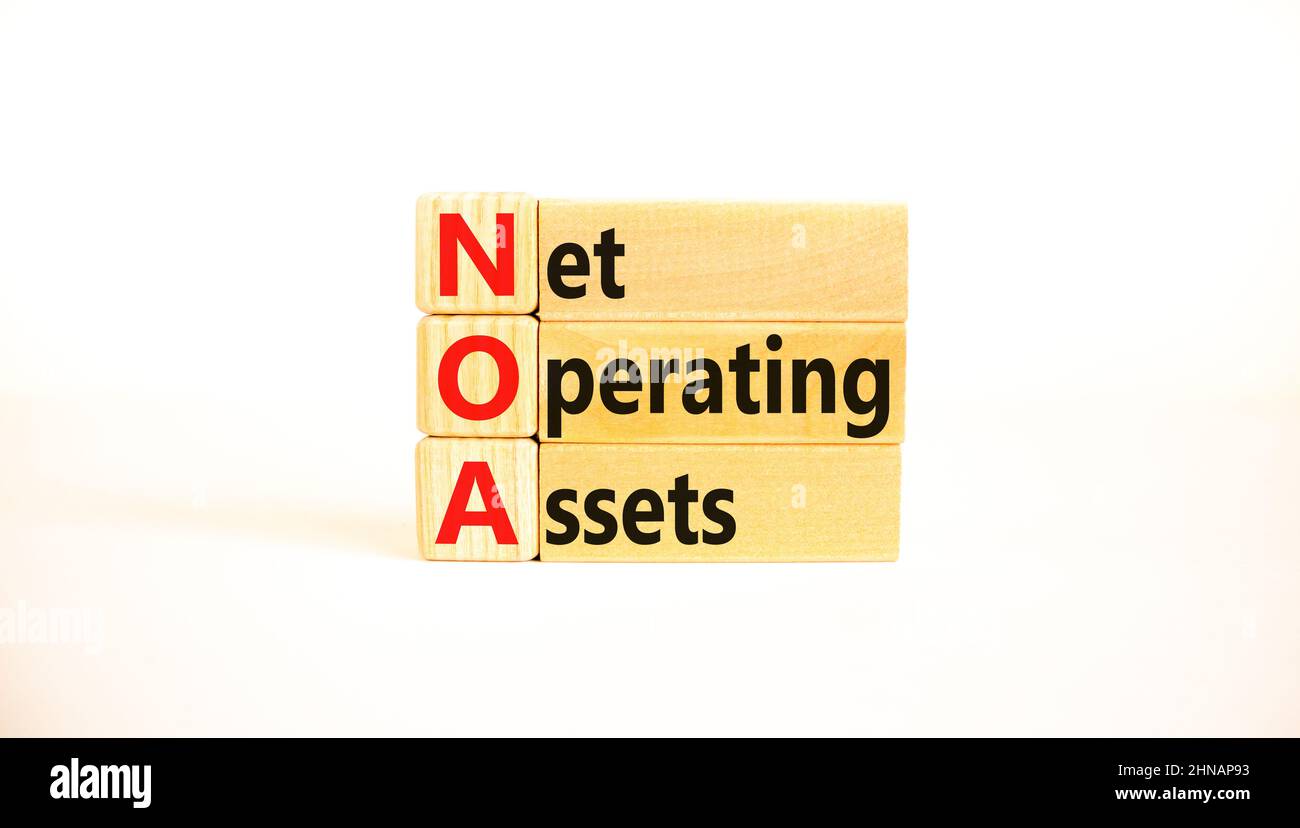 NOA net operating assets symbol. Concept words NOA net operating assets ...