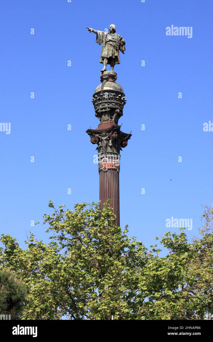 The monument behind trees on the sky background Stock Photo - Alamy