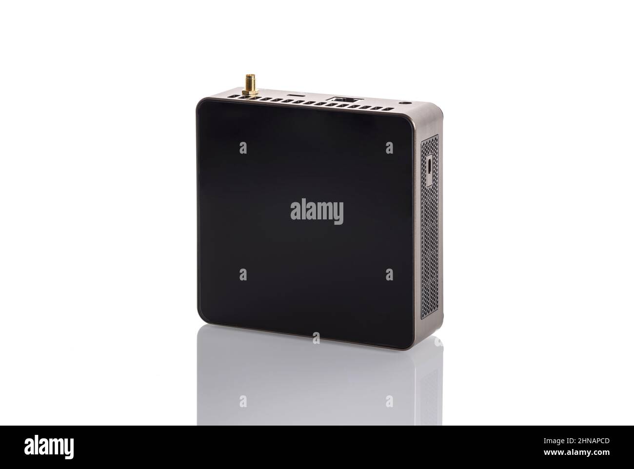 Wireless hotspot for helium token mining on white background Stock ...