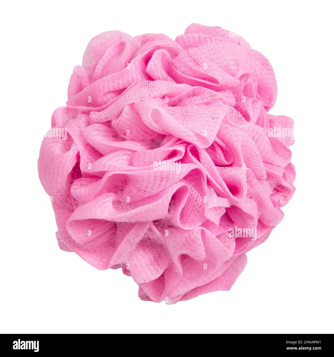 Pink mesh bath and body sponge hi-res stock photography and images - Alamy