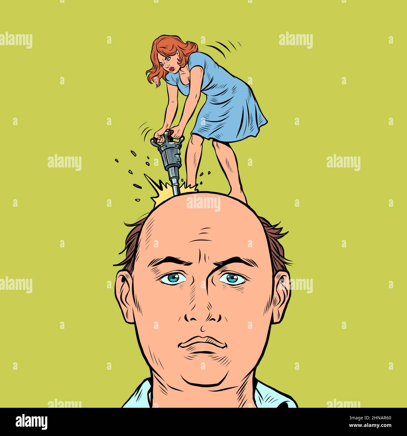One frustrated young man Stock Vector Images - Alamy
