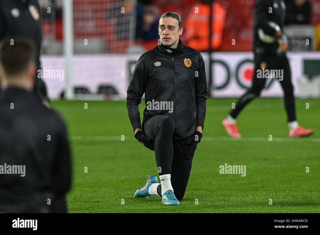 Tom Eaves #9 of Hull City during the pre-game warmup Stock Photo - Alamy