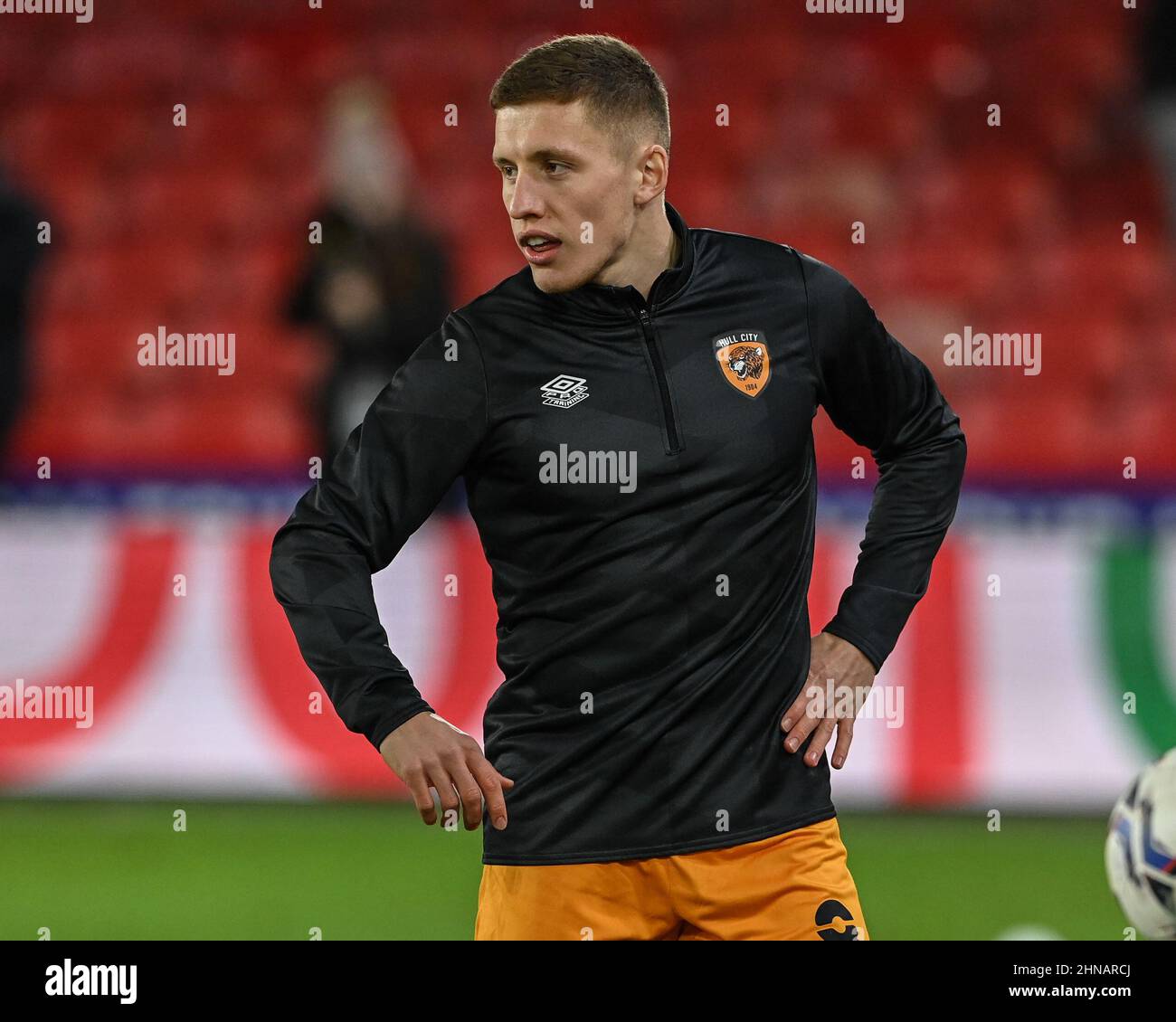 Greg Docherty #8 of Hull City during the pre-game warmup Stock Photo ...