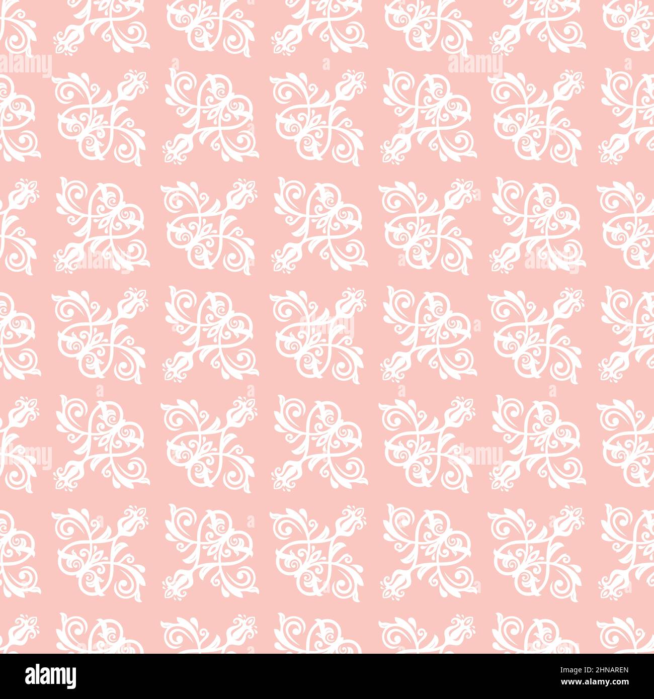 Orient classic pink and white pattern. Seamless abstract background ...