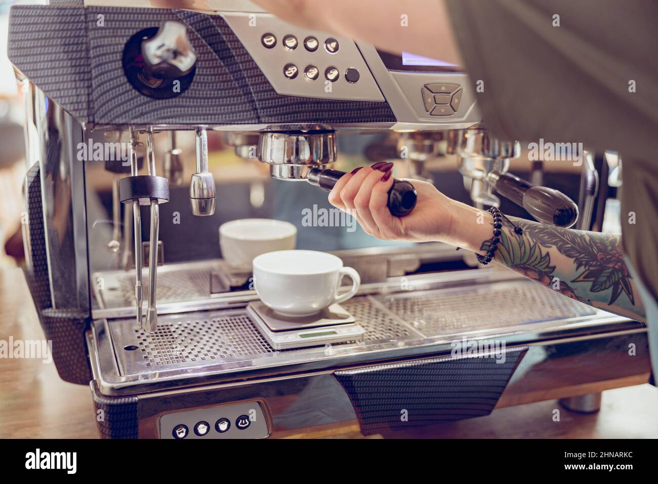 Using coffee machine hi-res stock photography and images - Alamy