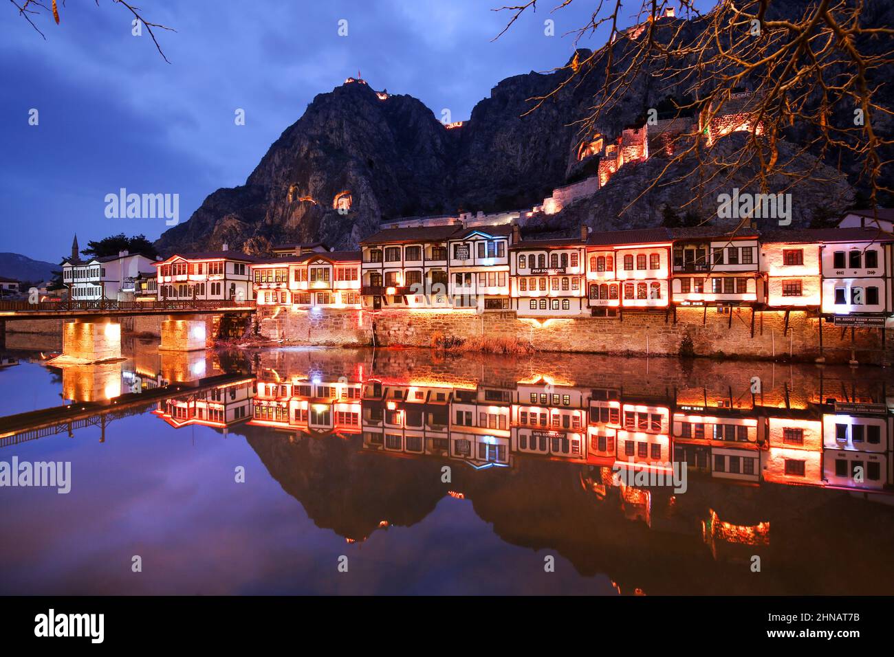 Amasya, Istanbul, Turkey. 15th Feb, 2022. Old Ottoman houses looking ...