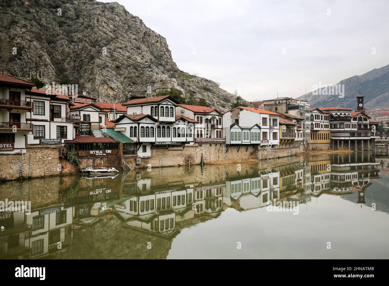 Amasya, Istanbul, Turkey. 15th Feb, 2022. Old Ottoman houses looking ...