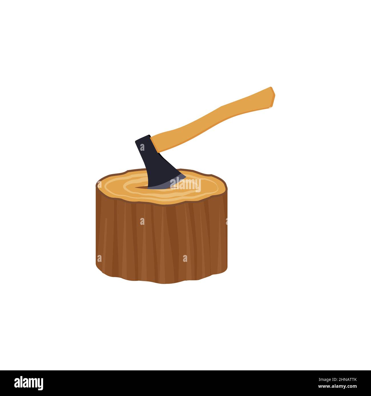 Ax isolated on white background. Vector illustration in a flat style ...