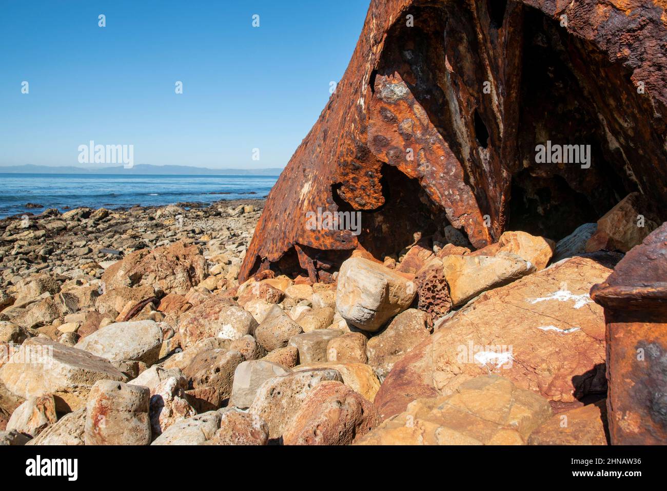 The SS Dominator ran ashore in 1961 near Rancho Palos Verdes in Southern California and has been ...