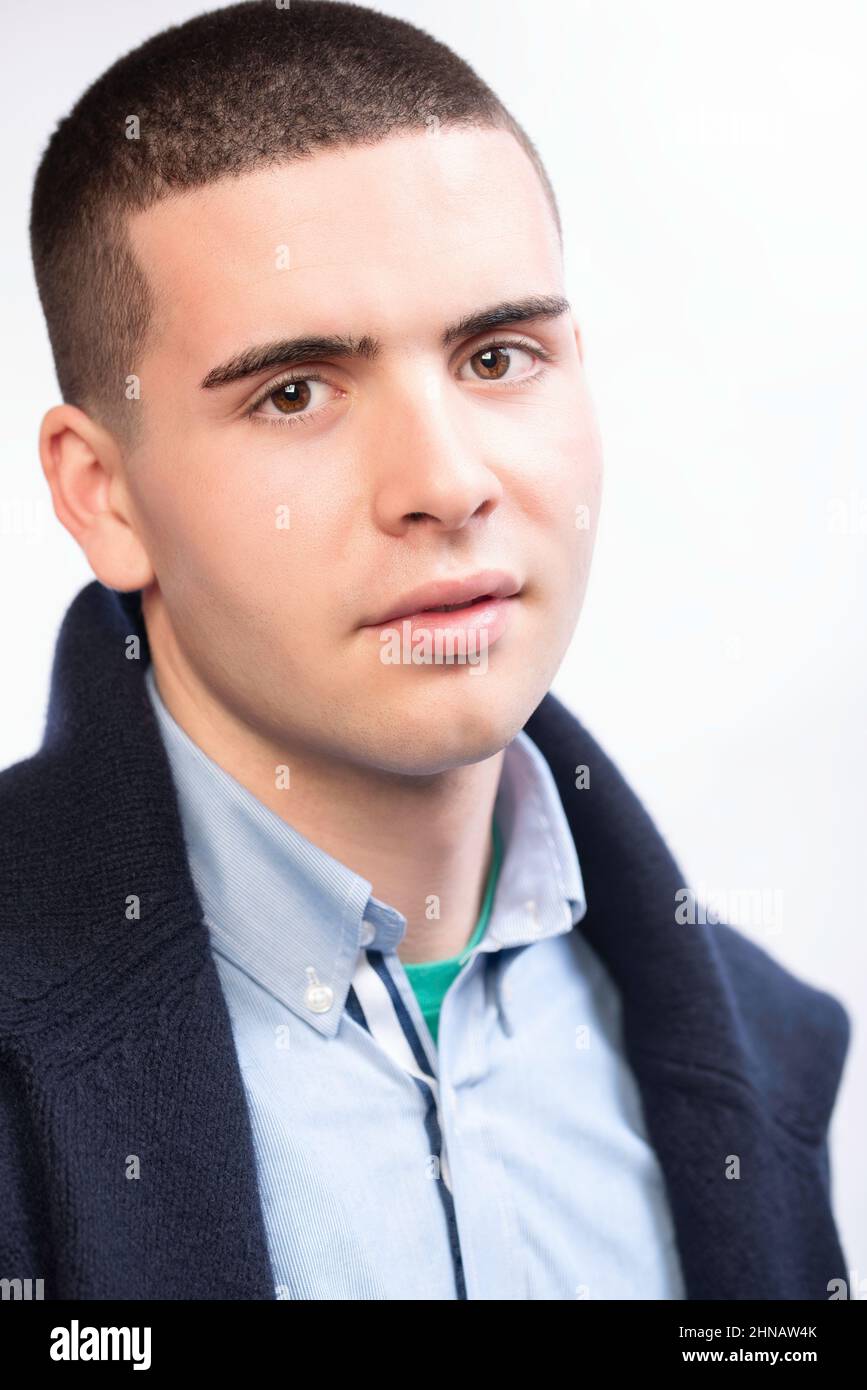 young men posing studio photoshoot Stock Photo - Alamy