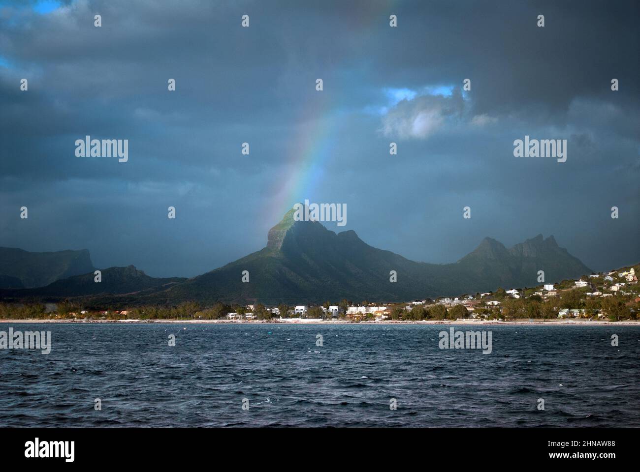 Rempart Mountain (Montagne du Rempart) is near the town of Tamarin on ...