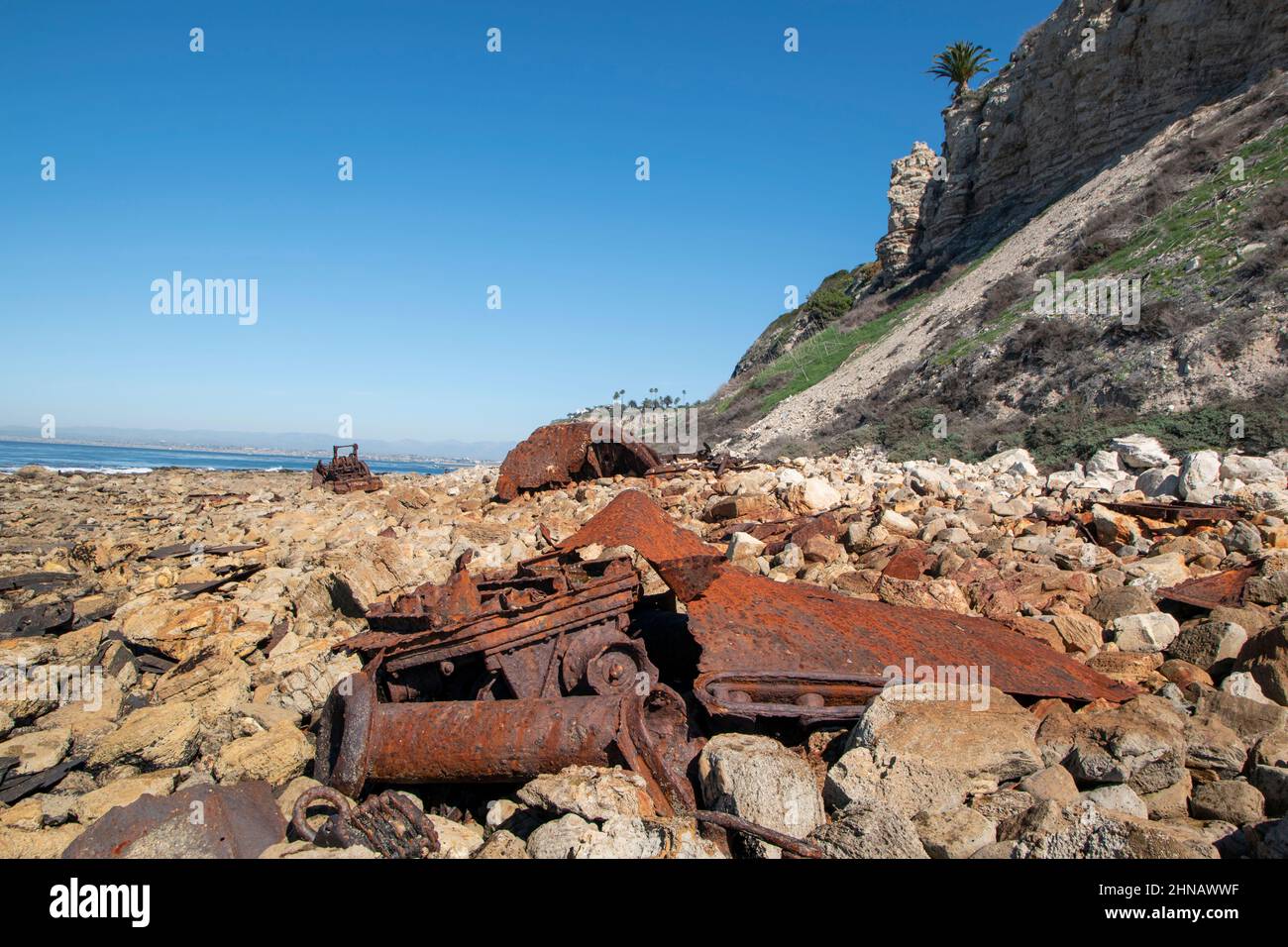 The SS Dominator ran ashore in 1961 near Rancho Palos Verdes in ...