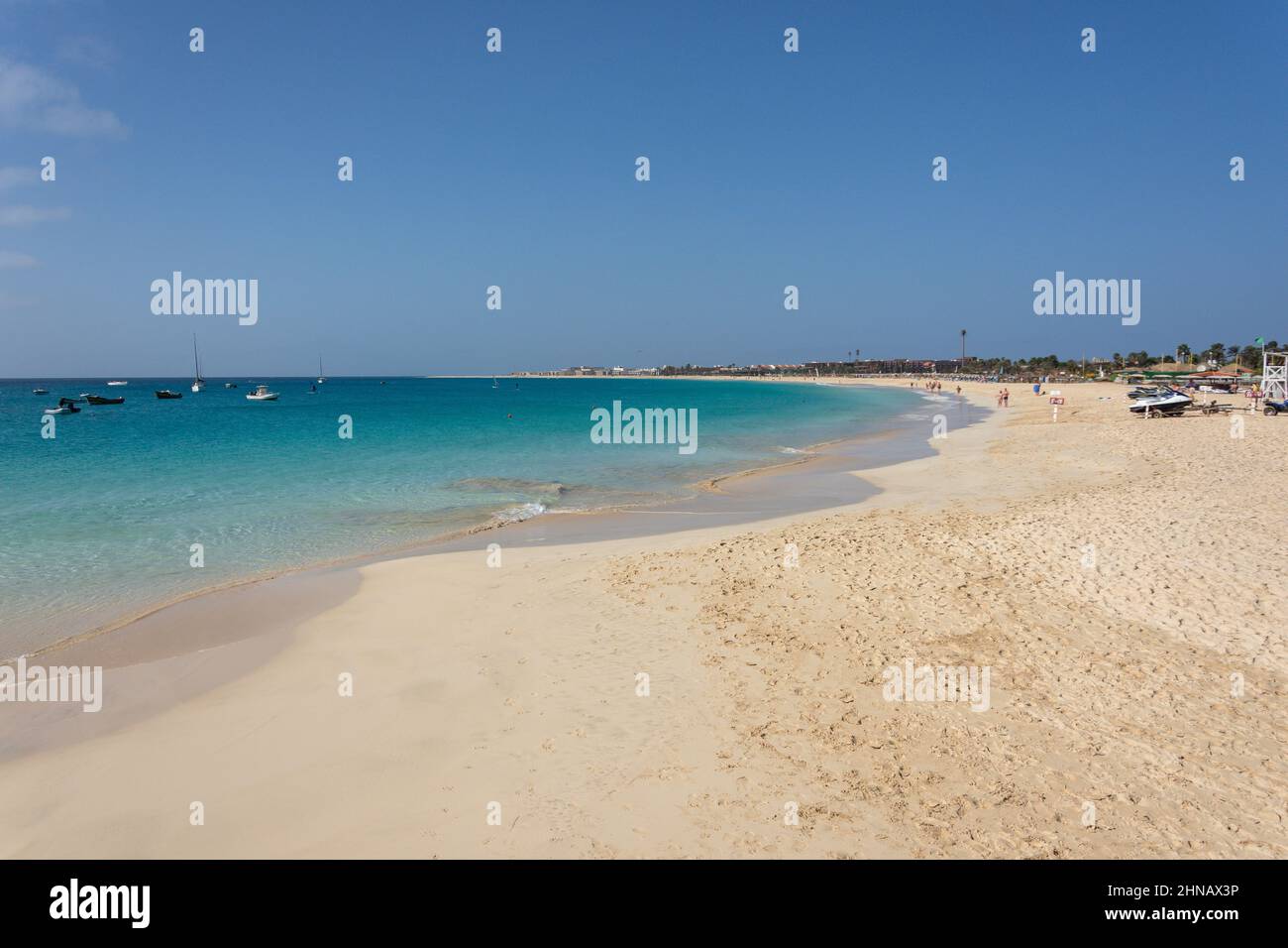 Beach view, Praia Santa Maria, Santa Maria, Sal, República de Cabo ...