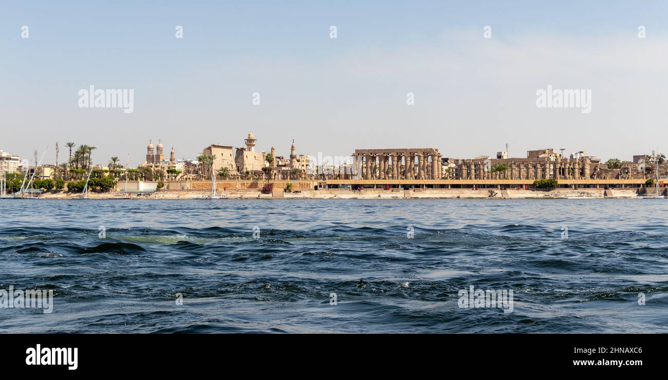 Luxor Temple is a large Ancient Egyptian temple complex on east bank of ...