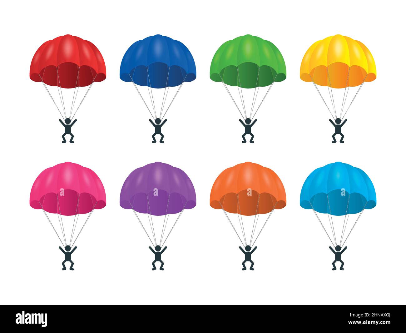 Vector 3d Realistic Red, Blue, Green, Yellow, Pink, Purple, Orange ...