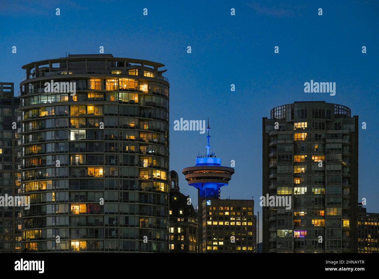 Harbour Centre Tower, downtown Vancouver, British Columbia, Canada ...