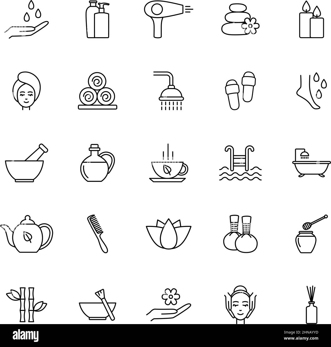 Salon hygiene Stock Vector Images - Alamy