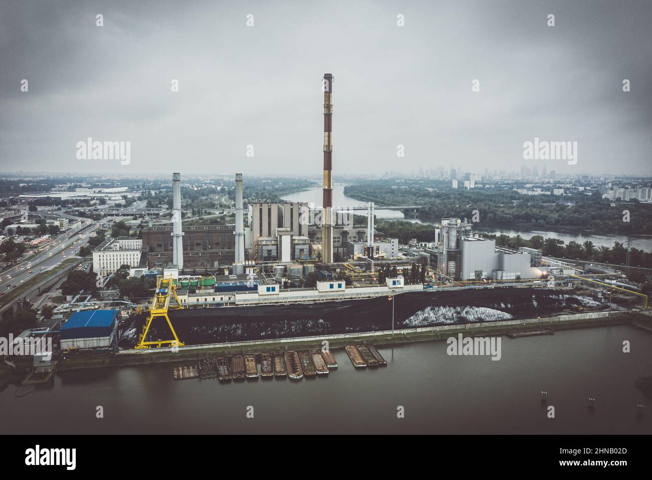 Factory aerial view hi-res stock photography and images - Alamy