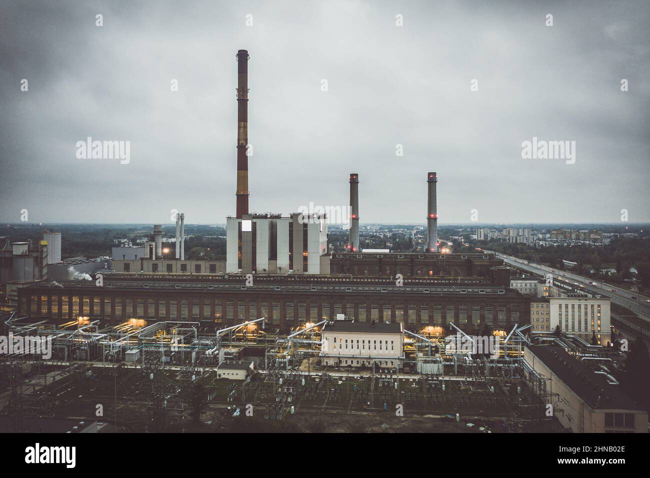 Factory aerial view hi-res stock photography and images - Alamy