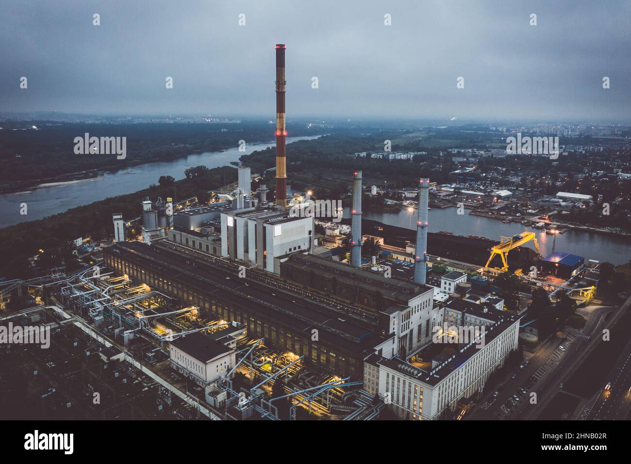 Factory aerial view hi-res stock photography and images - Alamy