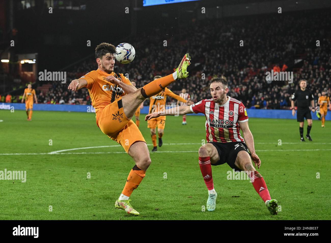 Ryan Longman #16 of Hull City fails to control the ball Stock Photo - Alamy