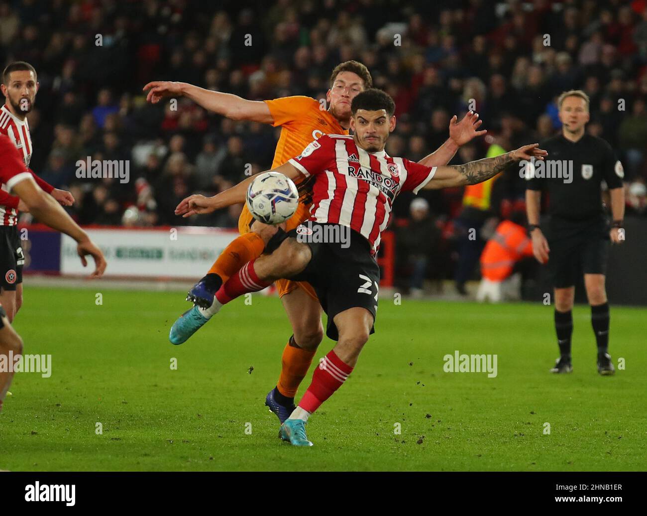 Sheffield, England, 15th February 2022. Morgan Gibbs-White of Sheffield ...
