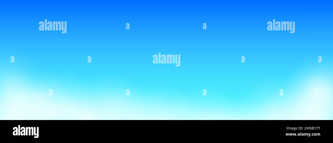 Cloudy blue sky background. Hand painted gradient mesh. Realistic ...