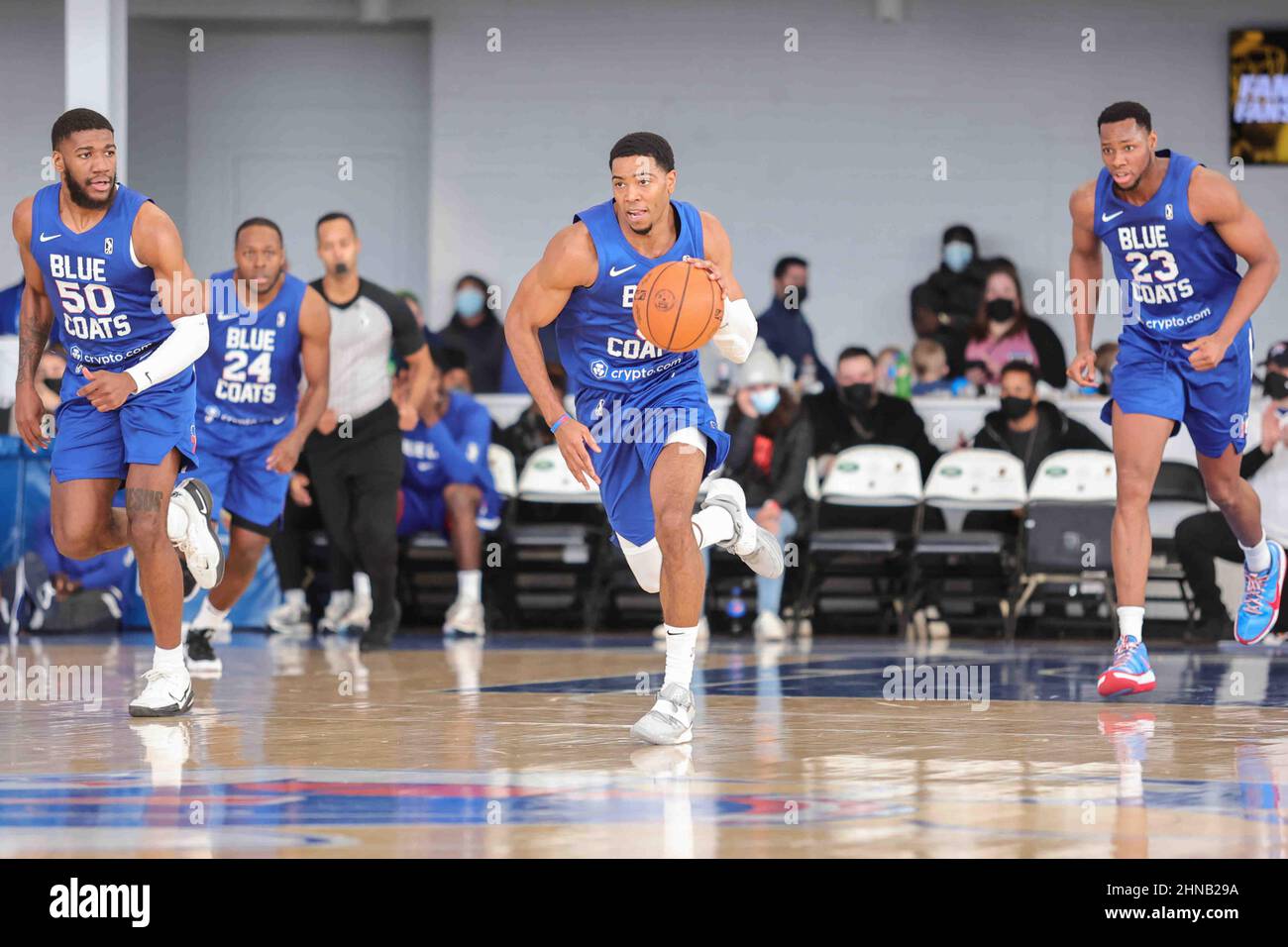 Wilmington, DE, USA. 30th Jan, 2022. Delaware Bluecoats Guard SHAQUILLE ...